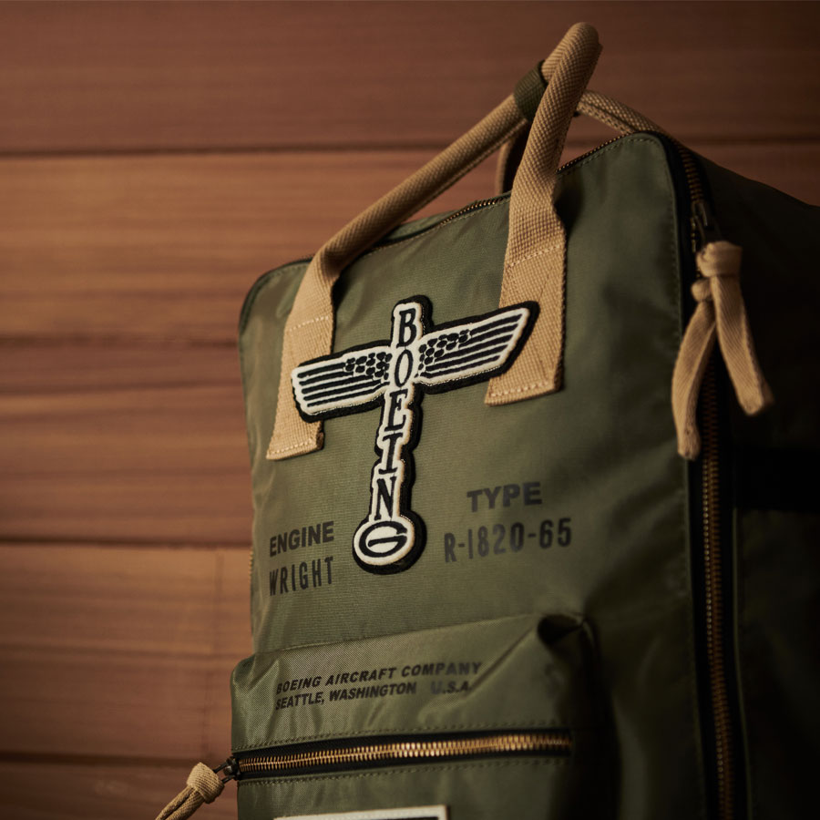 Boeing Vintage Logo Backpack | Red Canoe | Official Site