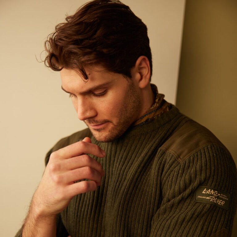 Land Rover Wool Rib Knit Sweater | Red Canoe | Official Site