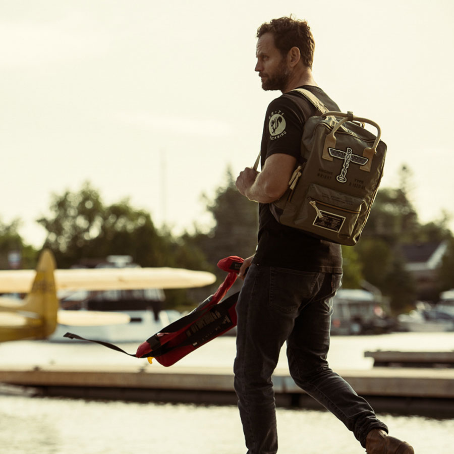 Boeing Vintage Logo Backpack | Red Canoe | Official Site