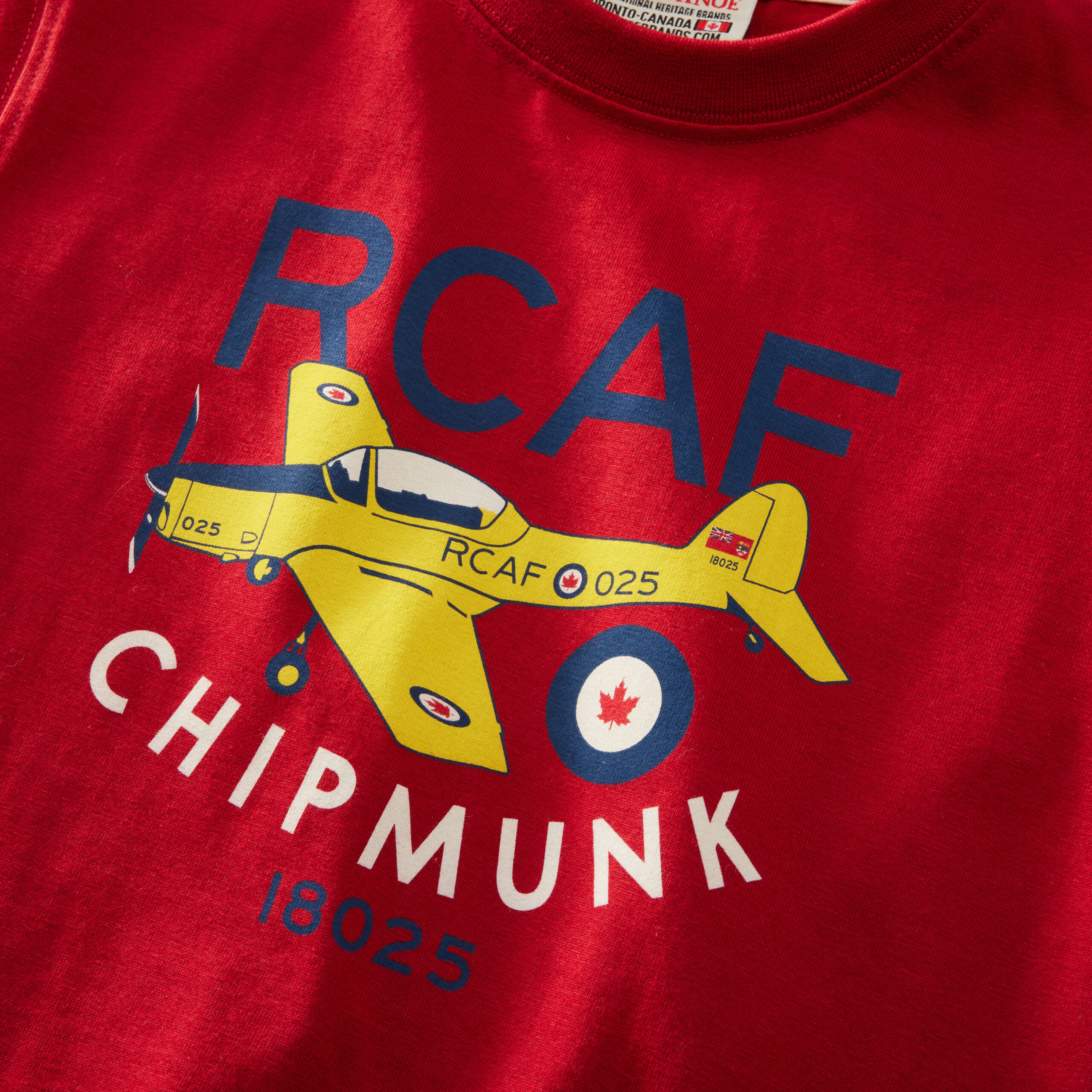 Kids RCAF Chipmunk T-Shirt, Heritage Red | Red Canoe | Official Site