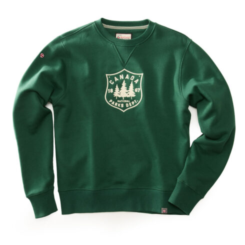 Parks Crewneck Sweatshirt, Green | Red Canoe | Official Site